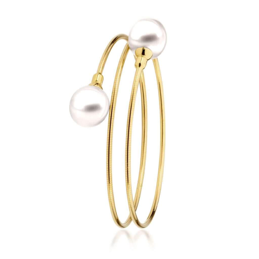 Double Loop Pearl Bangle | Allure South Sea Pearls