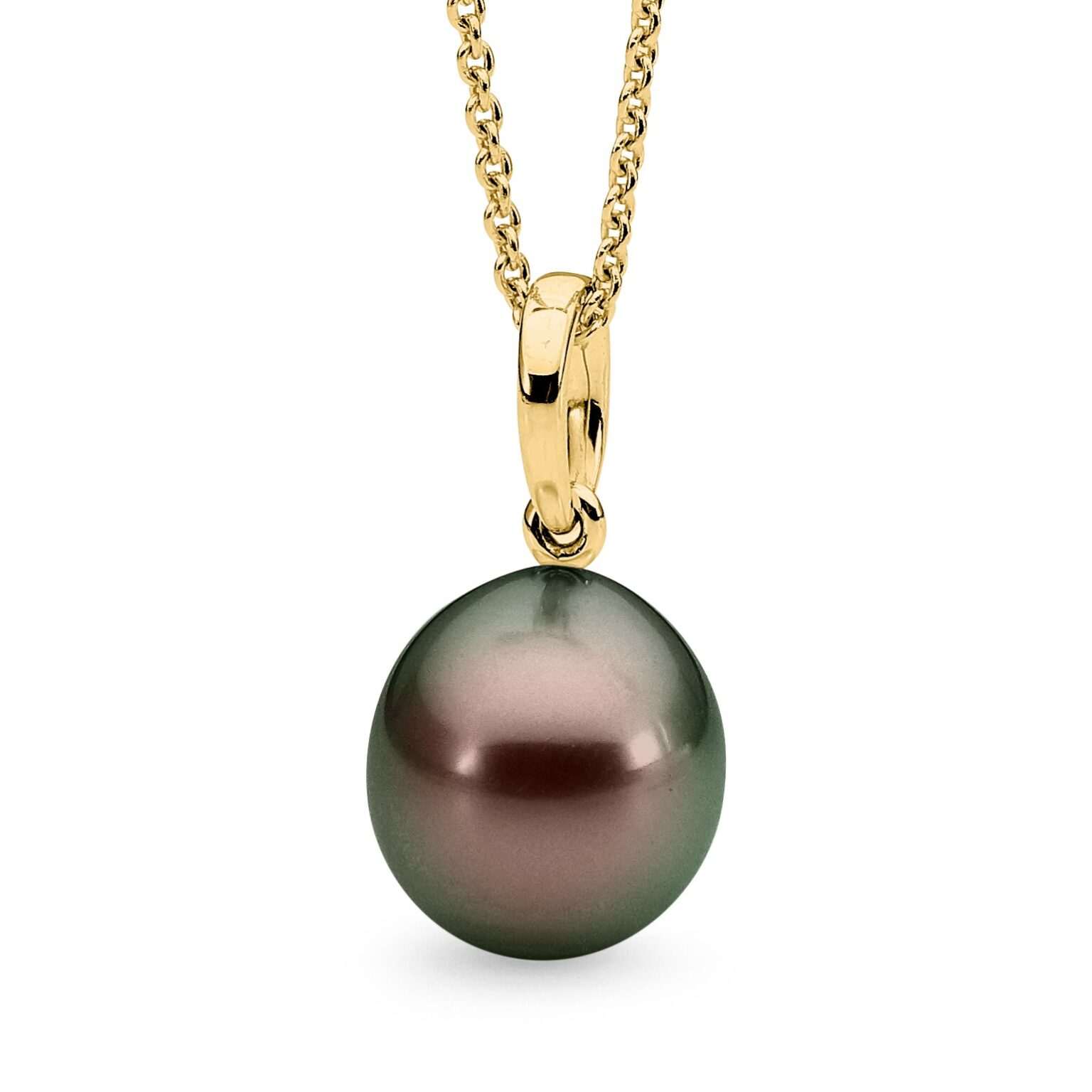 Singular Bezel Set Diamond & Pearl Pendant | Allure South Sea Pearls