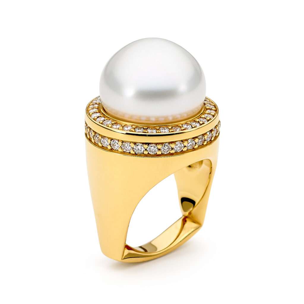High Strikes Evening Ring | Allure South Sea Pearls