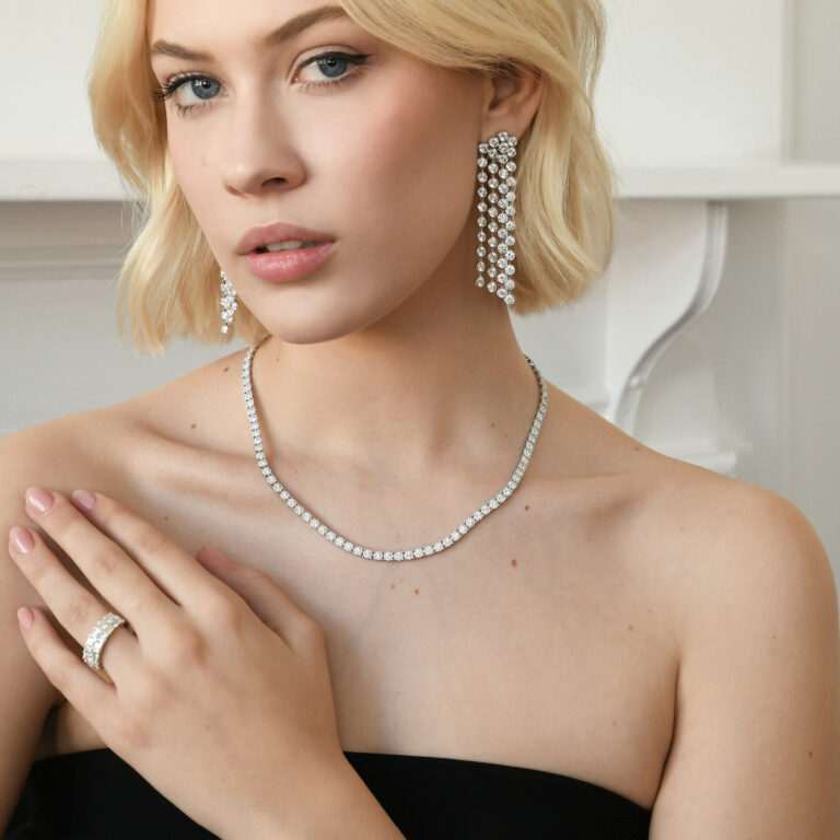 Double Mosaic Diamond Ring | Allure South Sea Pearls